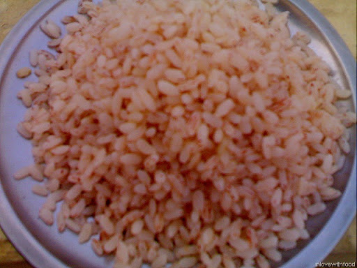 in love with food: ROSEMATTA RICE WITH LEMON SAMBHAR